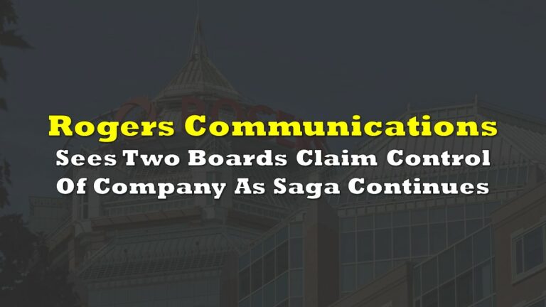 Rogers Communications Sees Two Boards Claim Control Of Company As Saga ...