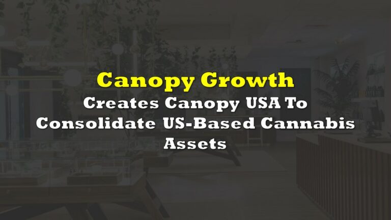 Canopy Growth Creates Canopy USA To Consolidate US-Based Cannabis ...