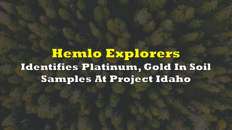 Hemlo Explorers Identifies Platinum, Gold In Soil Samples At Project ...