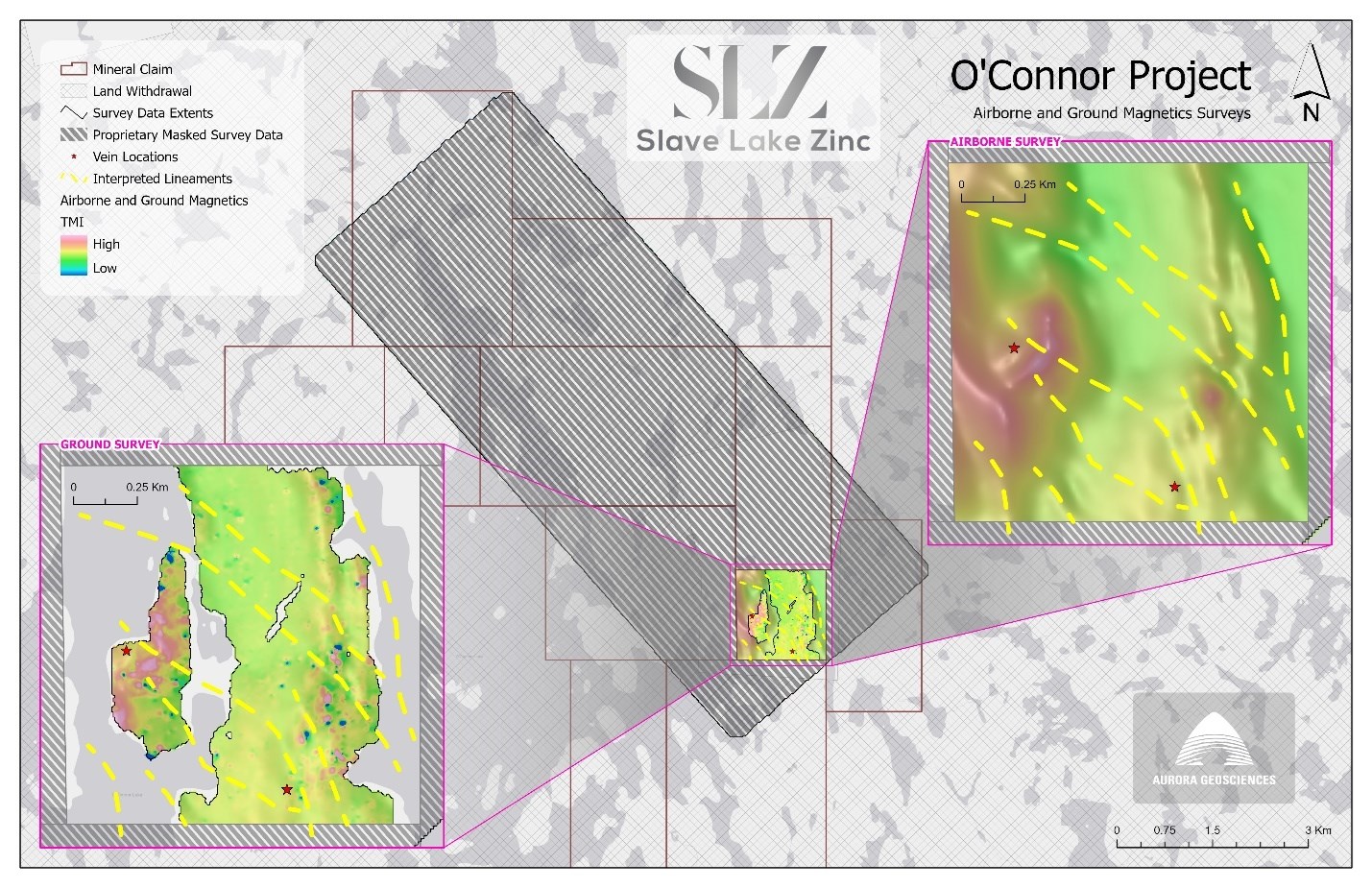 Slave Lake Zinc Releases Results Of Airborne Surveys At O'Connor Lake ...