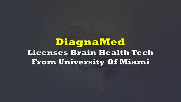 DiagnaMed Licenses Brain Health Tech From University Of Miami For AI ...