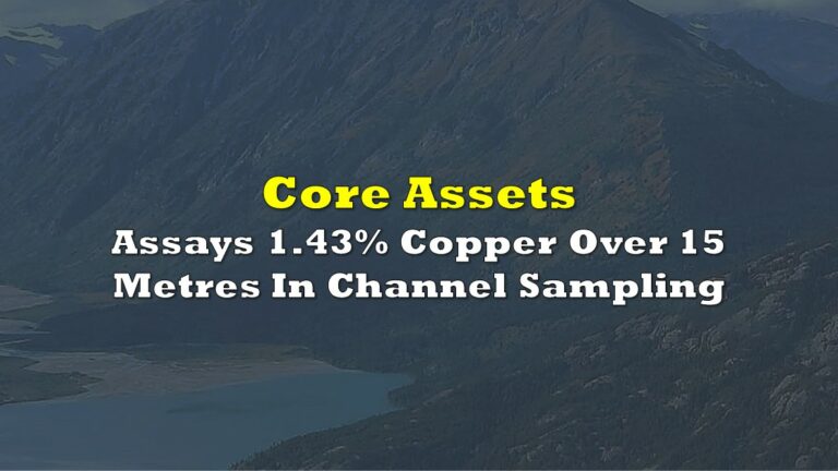 Core Assets Assays 1.43% Copper Over 15 Metres In Channel Sampling ...