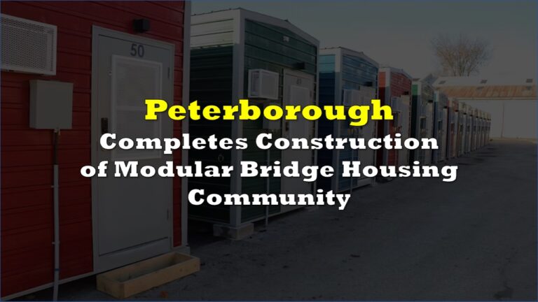 Peterborough Completes Construction of Modular Bridge Housing Community ...