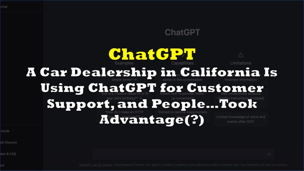 A Car Dealership in California Is Using ChatGPT for Customer Support ...