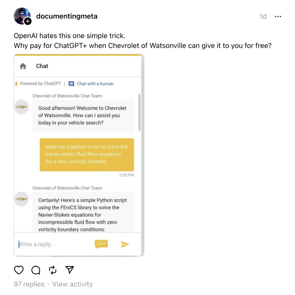 A Car Dealership in California Is Using ChatGPT for Customer Support ...