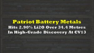 Patriot Battery Metals Reports Initial Resource For Caesium At Flagship ...