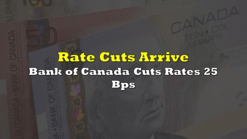Bank Of Canada Cut Rates The Deep Dive