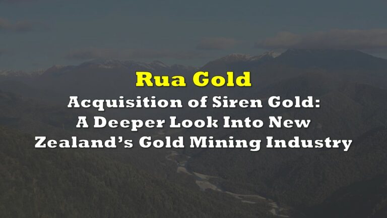 Rua Gold Acquisition of Siren Gold: A Deeper Look into New Zealand’s ...