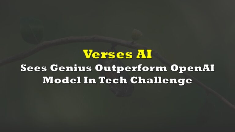 Verses AI Sees Genius Outperform OpenAI Model In Tech Challenge | the ...