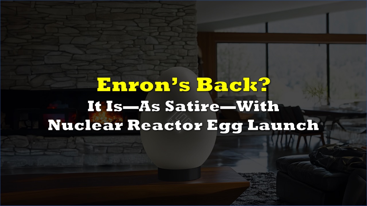 Enron's Back? It Is—As Satire—With Nuclear Reactor Egg Launch | the ...