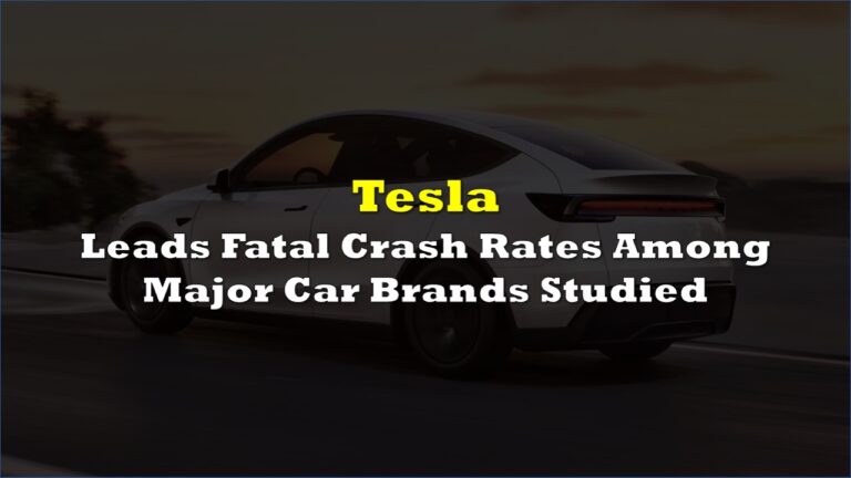 Tesla Leads Fatal Crash Rates Among Major Car Brands Studied | the deep ... Tesla Leads Fatal Crash Rates Among Major Car Brands Studied | the deep ...