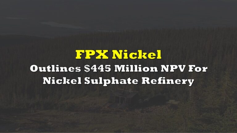 FPX Nickel Outlines $445 Million NPV For Nickel Sulphate Refinery | the ...