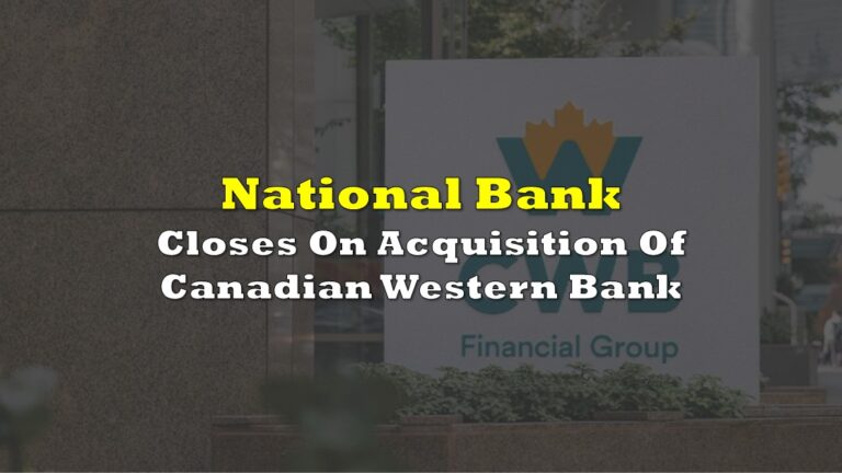 National Bank of Canada Announces $5-Billion Purchase Of Canadian ...