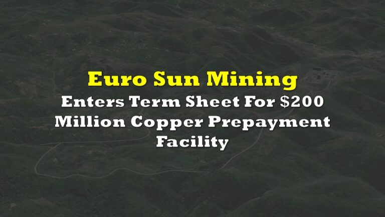 Euro Sun Mining Enters Term Sheet For $200 Million Copper Prepayment ...