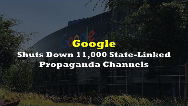 Google Shuts Down 11,000 State-Linked Propaganda Channels | the deep dive