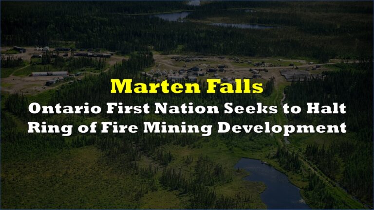 Ontario First Nation Seeks to Halt Ring of Fire Mining Development ...