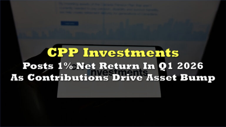 CPP Investments Posts 1% Net Return In Q1 2026 As Contributions Drive ...