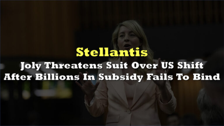 Joly threatens Stellantis suit over US shift after billions in subsidy ...