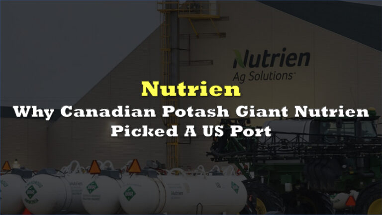 Why Canadian potash giant Nutrien picked a US port