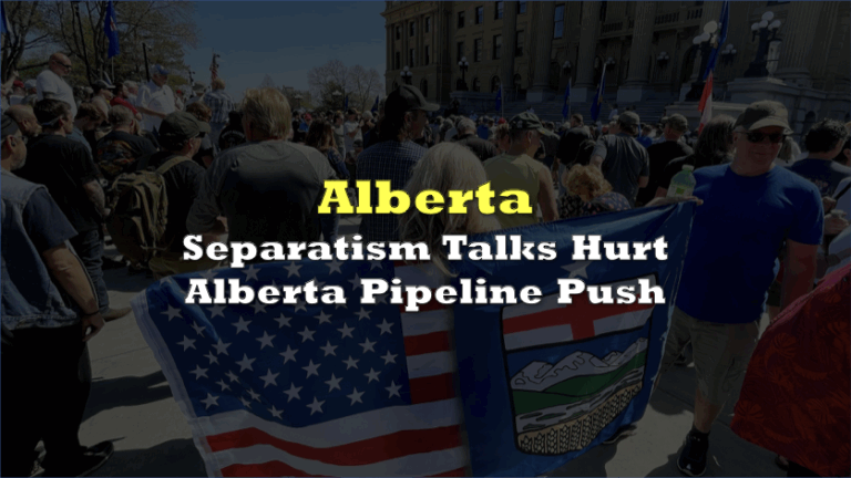 Separatism talks hurt Alberta pipeline push