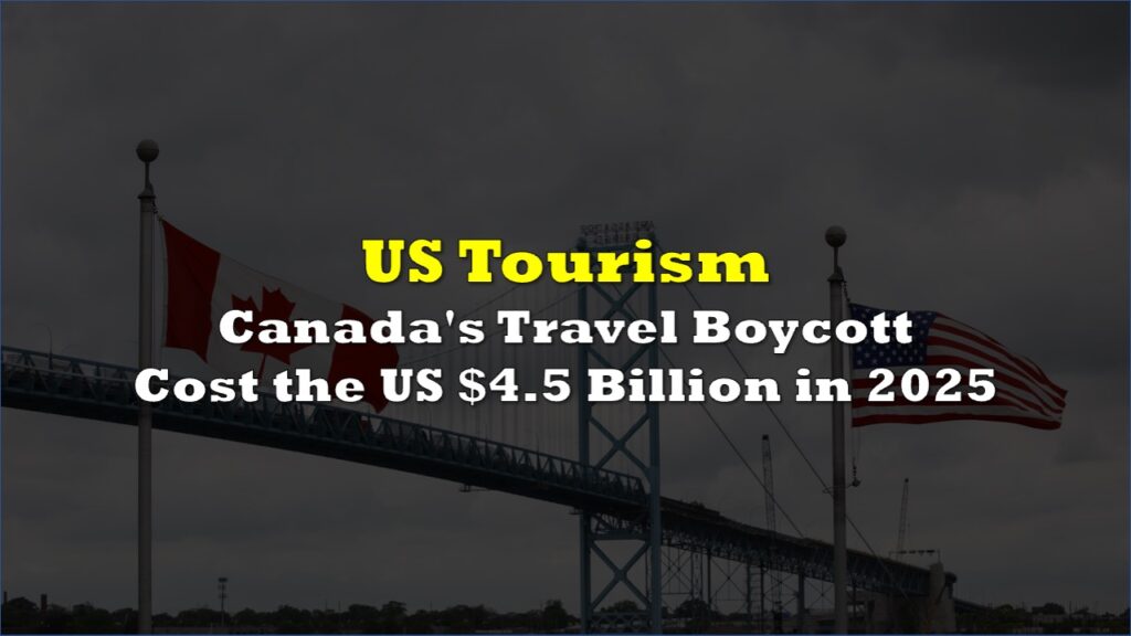 Canada's Travel Boycott Cost the US $4.5 Billion in 2025 — With No Sign ...