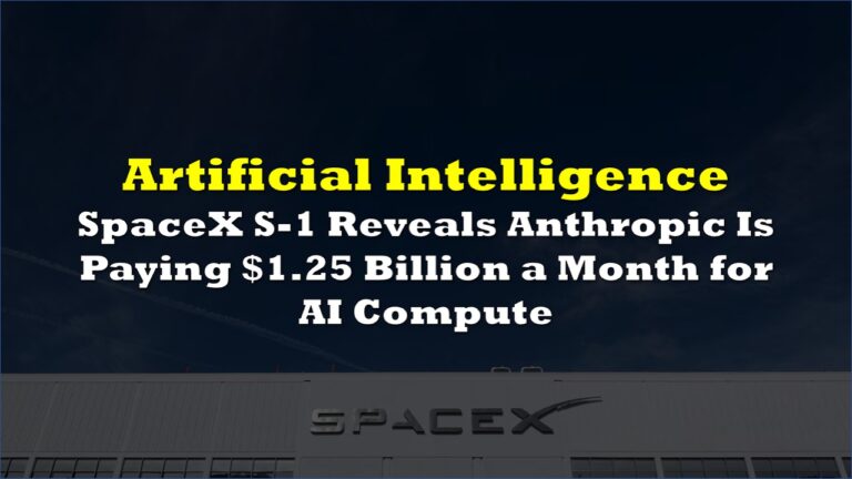 SpaceX S-1 Reveals Anthropic Is Paying $1.25 Billion a Month for AI ...